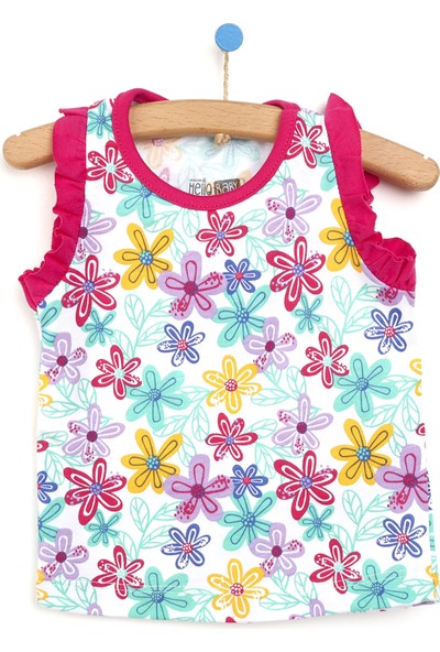 Hello Baby Hellobaby Basic Kız Bebek Atlet Tshirt