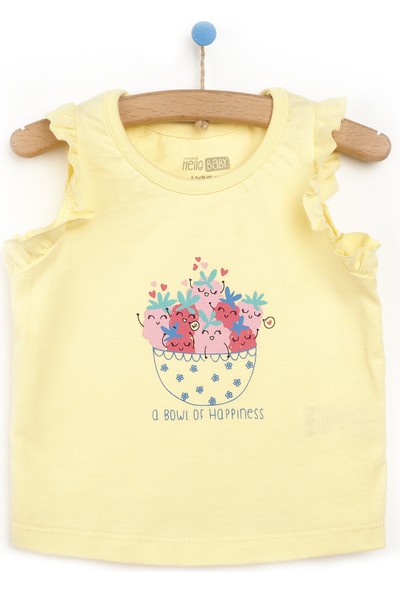 Hello Baby Hellobaby Basic Kız Bebek Atlet Tshirt