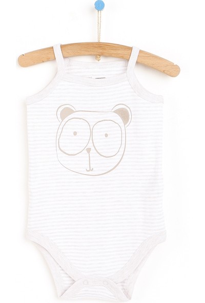Hello Baby Hellobaby Çizgili Sevimli Hayvan Ip Askılı Body Hello Baby Hellobaby Çizgili Sevimli Hayvan Ip Askılı Body