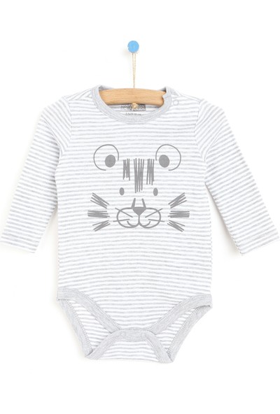 Hello Baby Hellobaby Çizgili Sevimli Hayvan Uzun Kol Body Hello Baby Hellobaby Çizgili Sevimli Hayvan Uzun Kol Body