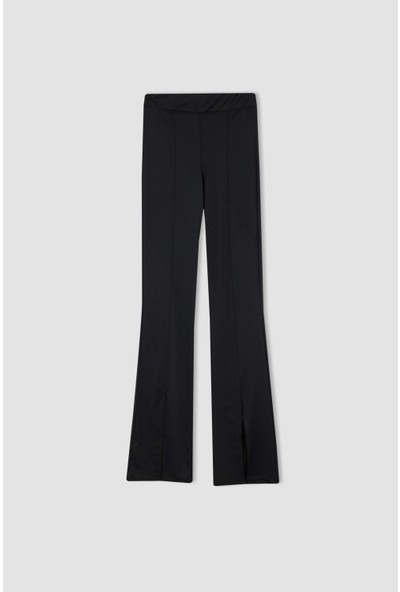 Defacto Fit Ispanyol Paça Yırtmaç Detaylı Tayt PANTOLON X8038AZ22SM