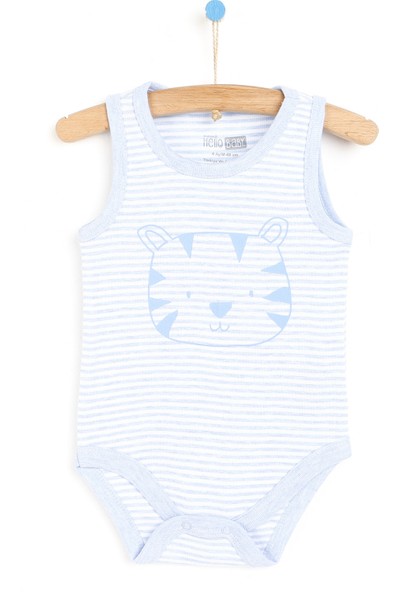 Hello Baby Hellobaby Çizgili Sevimli Hayvan Atlet Body Hello Baby Hellobaby Çizgili Sevimli Hayvan Atlet Body