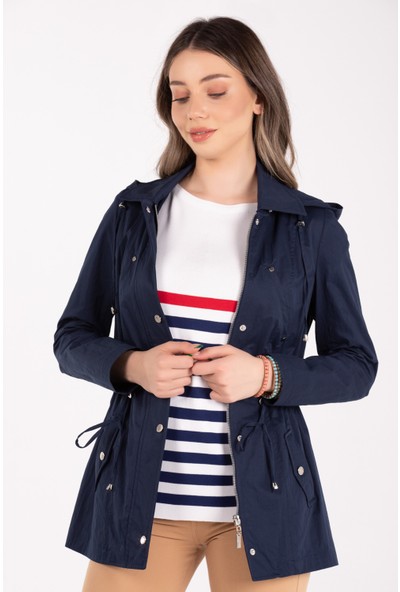 Ekol Kapüşonlu Trençkot