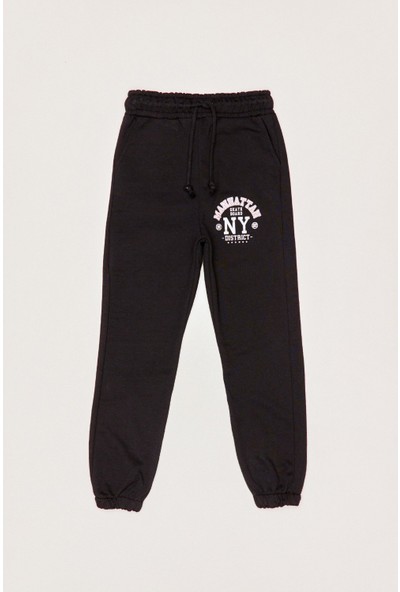 FullaModa Manhattan Baskılı Jogger Çocuk Eşofman Altı