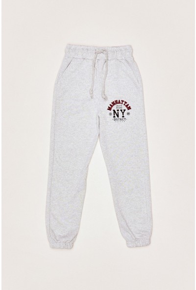 FullaModa Manhattan Baskılı Jogger Çocuk Eşofman Altı