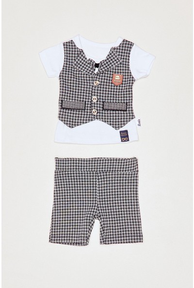FullaModa Yelek Detaylı Çocuk Ikili Takım
