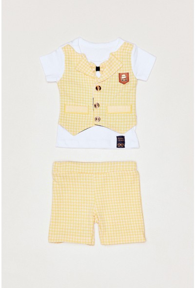 FullaModa Yelek Detaylı Çocuk Ikili Takım