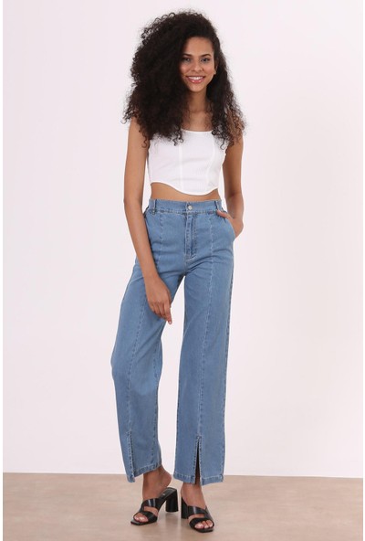 Clew Paçası Yırtmaçlı Kadın Pantolon 22Y0754