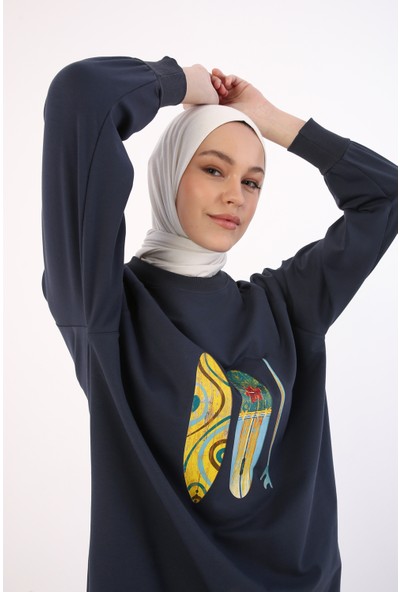 ALLDAY Baskılı Sweat Tunik