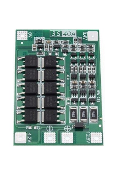 Robocombo 3s 40A Bms 12.6V 18650 Lityum Pil Şarj Koruma Modülü Robocombo 3s 40A Bms 12.6V 18650 Lityum Pil Şarj Koruma Modülü