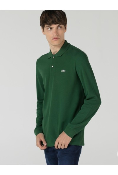 Lacoste Polo Yaka Yeşil Erkek Regular Fit Lacoste Polo Yaka Yeşil Erkek Regular Fit