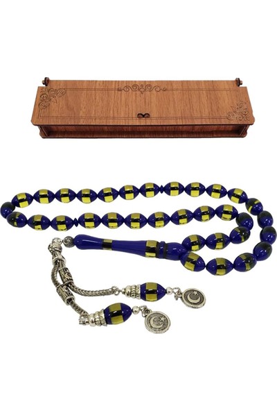 Amazeus Ahşap Kutulu Toz Kehribar Tesbih Amazeus Ahşap Kutulu Toz Kehribar Tesbih