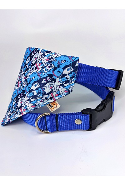 Utd Pet Bluedoggy Fularlı Köpek Boyun Tasması