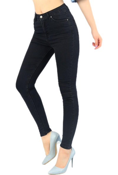 Locus Kadın Füme Jeans Pantolon 730 BGL-ST01947