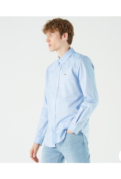 Lacoste Açık Mavi Regular Oxford Dokuma Gömlek Lacoste Açık Mavi Regular Oxford Dokuma Gömlek