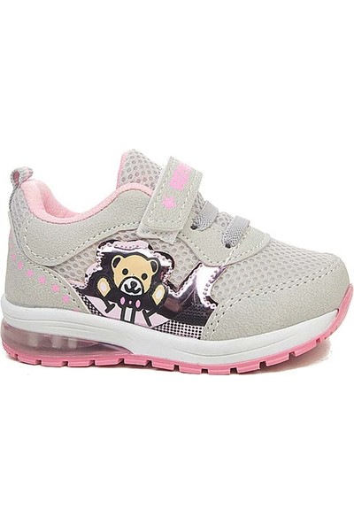 Remind Bebe Işıklı Spor Ayakkabısı Gri Pembe 1493 Remind Bebe Işıklı Spor Ayakkabısı Gri Pembe 1493