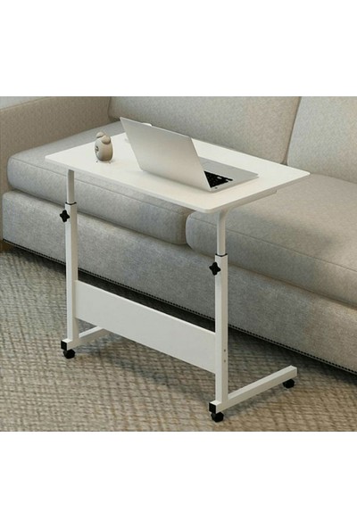 SC Dizayn Yükseklik Ayarlı Laptop Sehpası ve Çalışma Masası - Beyaz (Tekerli) SC Dizayn Yükseklik Ayarlı Laptop Sehpası ve Çalışma Masası - Beyaz (Tekerli)