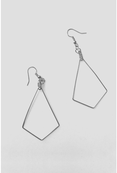 Lil'adore Geometrik Sallantılı Gümüş Küpe