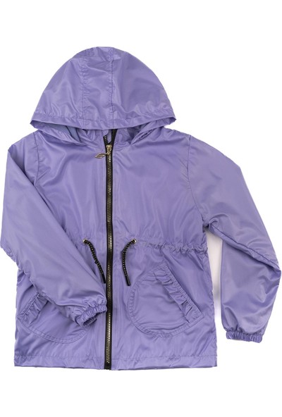 Kız Çocuk Yağmurluk Kapüşonlu Su Geçirmez 5-14 Yaş