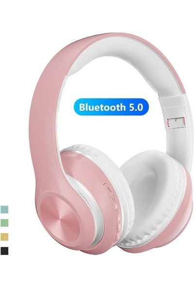 P68 Bluetooth Kablosuz Stereo Kulaklık Pembe P68 Bluetooth Kablosuz Stereo Kulaklık Pembe