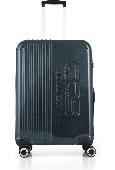 Ççs Petrol Ççs London 5228 Polikarbon Büyük Boy Valiz