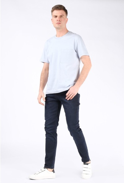Erkek Regular Fit Kot Pantolon Lacivert