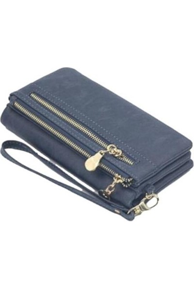 Çift Fermuarlı Kadın Cüzdan