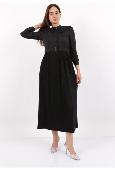 Ikoll 22Y25724 Kadin Dik Piliseli Elbise