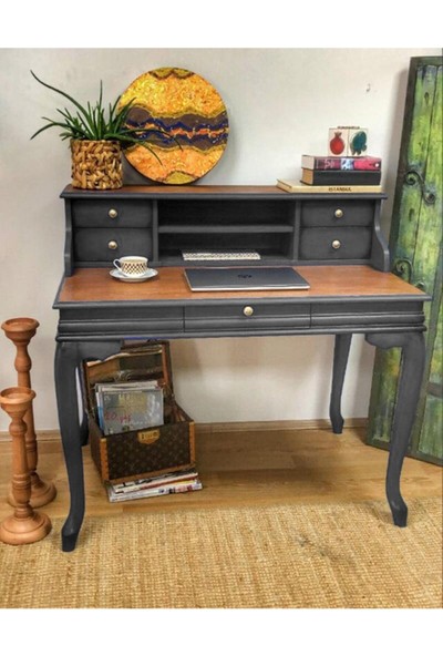 Bendegan Sema Ahsap Çalışma Masası 110 cm Siyah Eskitme Bendegan Sema Ahsap Çalışma Masası 110 cm Siyah Eskitme
