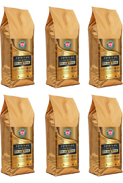 Mare Mosso Espresso Golden Horn Exclusive Blend Çekirdek Kahve 1 kg X6 Paket Mare Mosso Espresso Golden Horn Exclusive Blend Çekirdek Kahve 1 kg X6 Paket