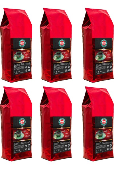 Mare Mosso Caffe Filtro Clasico (Klasik Filtre Kahve) 1 kg X6 Adet Avantaj Paket Mare Mosso Caffe Filtro Clasico (Klasik Filtre Kahve) 1 kg X6 Adet Avantaj Paket