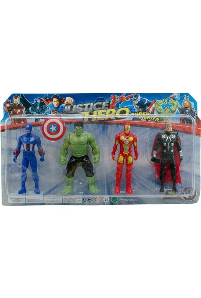 Apera Ap-82 Hulk Figür Seti 4 Parça Büyük Boy 15 cm Apera Ap-82 Hulk Figür Seti 4 Parça Büyük Boy 15 cm