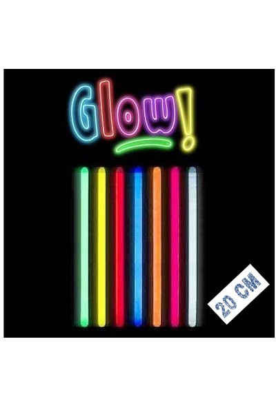 Karanlıkta Parlayan Fosforlu Glow Stick Kalın Çubuk 20 cm 1 Adet Karanlıkta Parlayan Fosforlu Glow Stick Kalın Çubuk 20 cm 1 Adet