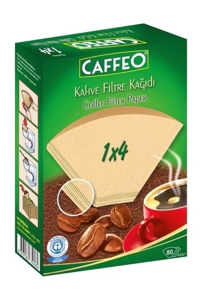 Caffeo Kahve Filtre Kağıdı 1x4 80ADET Caffeo Kahve Filtre Kağıdı 1x4 80ADET