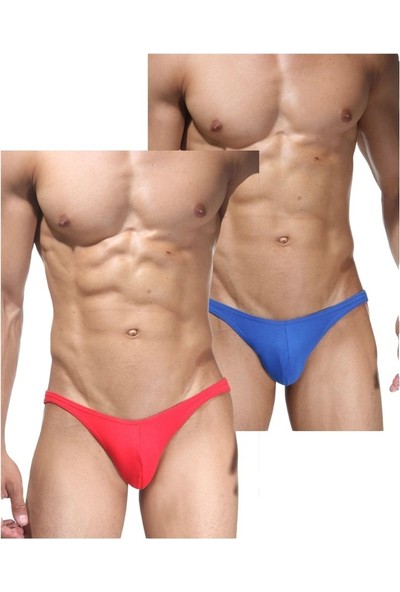 Darkzone Mavi-Kırmızı 2'li Erkek Briefs Seti Darkzone Mavi-Kırmızı 2'li Erkek Briefs Seti