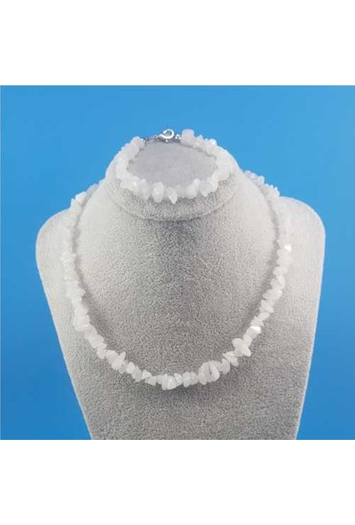 Elizyas Aytaşı Doğal Kırıktaş Set Kolye ve Bileklik Elizyas Aytaşı Doğal Kırıktaş Set Kolye ve Bileklik