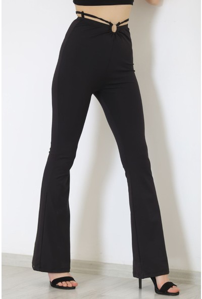 Halka Detaylı Tayt Siyah Halka Detaylı Tayt Siyah