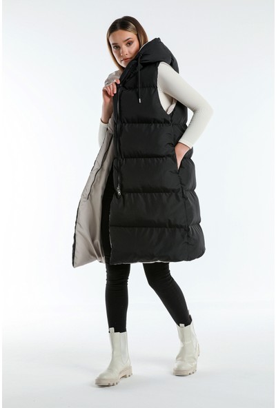 Weyeze Çift Taraflı Uzun Şişme Yelek AC-K59087LNS