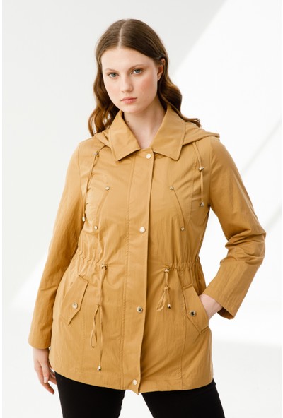 Ekol Kapüşonlu Trençkot