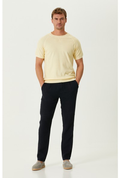 Jogger Fit Lacivert Keten Pantolon