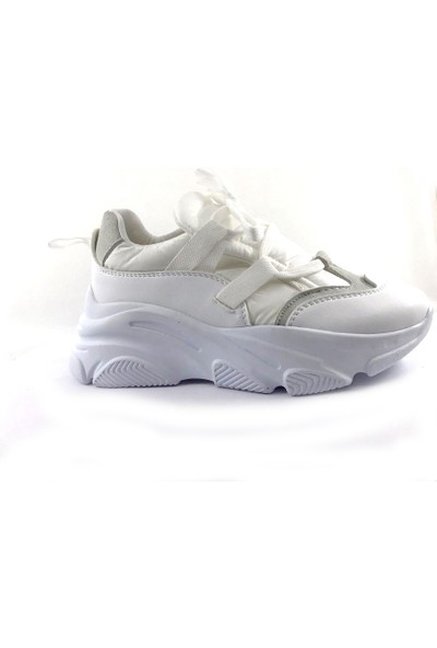 Ayakkabımood SP144 Beyaz Günlük Bayan Spor Ayakkabı