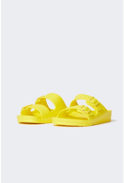 DeFacto Kadın Eva Çift Bant Tokalı Ev Terliği T3404AZNS