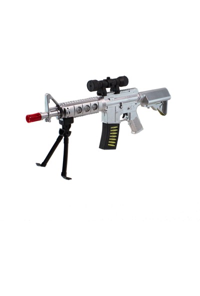 Oyuncak Tüfek M16 Işıklı Sesli 60 cm Çatal Ayaklı
