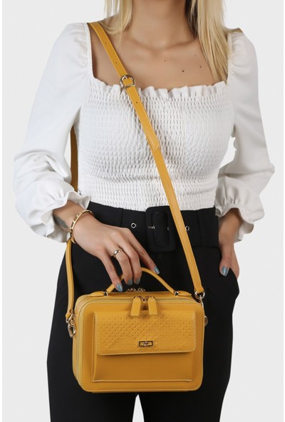 Matmazel Kadın El ve Omuz Çantası 222VN608T Hardal