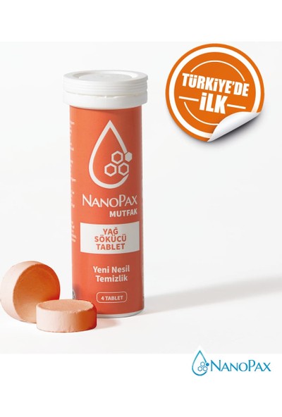 Nanopax Yağ Sökücü Tablet 4 Tablet Nanopax Yağ Sökücü Tablet 4 Tablet