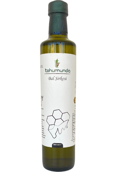 Tohumunda Bal Sirkesi [500 Ml] (Katkısız, Doğal Fermente Canlı Sirke)