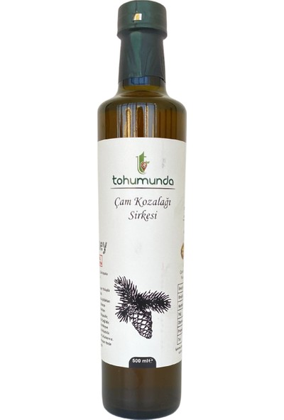Tohumunda Çam Kozalağı Sirkesi [500 Ml] (Katkısız, Doğal Fermente Canlı Sirke)