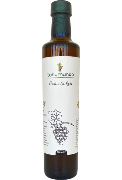 Tohumunda Üzüm Sirkesi [500 Ml] (Katkısız, Doğal Fermente Canlı Sirke)