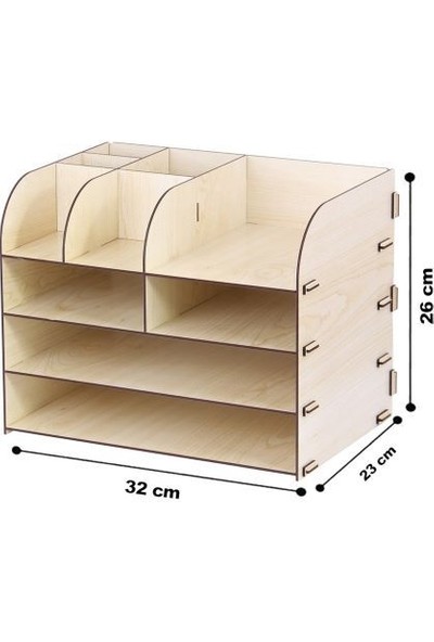 Notpa A4 Evrak Rafı Masaüstü Organizer Dosya Düzenleyici Ahşap Organizer Akça(Montajı Yapılmış Olarak Gönderim) Notpa A4 Evrak Rafı Masaüstü Organizer Dosya Düzenleyici Ahşap Organizer Akça(Montajı Yapılmış Olarak Gönderim)