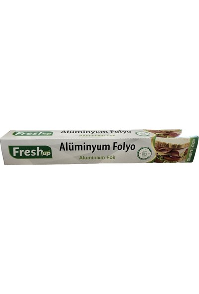 Fresh Up Alüminyum Folyo 30CM x 10M Ev Tipi Küçük Alüminyum Folyo Fresh Up Alüminyum Folyo 30CM x 10M Ev Tipi Küçük Alüminyum Folyo